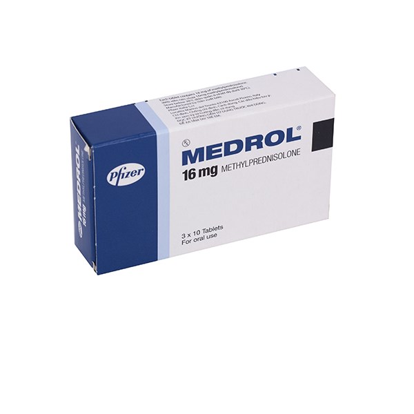 Medrol 16mg Methylprednisolone hộp 30 viên nén Pfizer